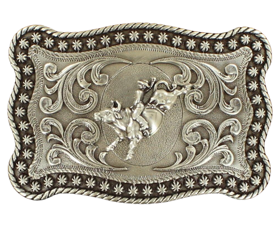 The "8 Second Bullride" Belt Buckle – Buckle and Hide Leather LLC