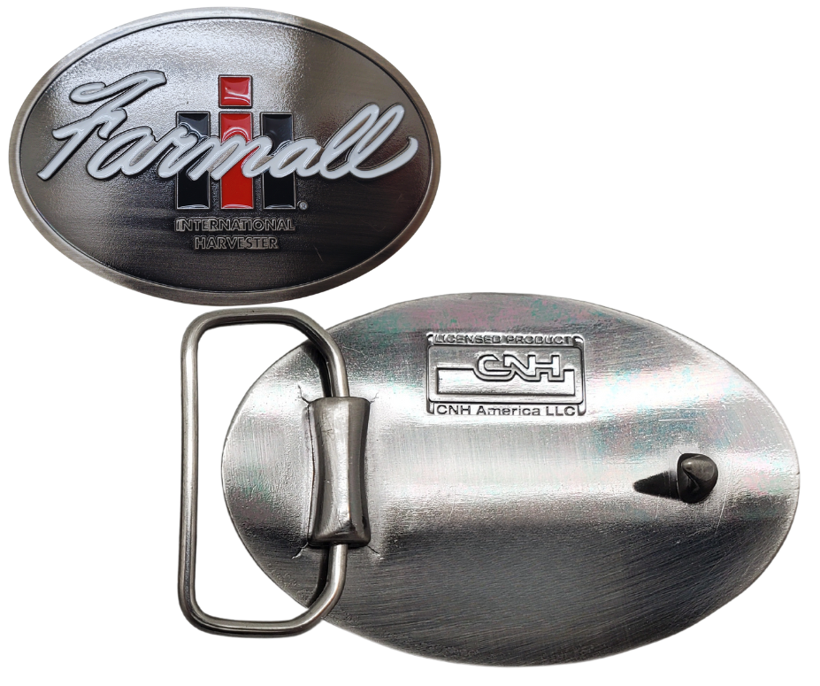 Farmall International Harvester Belt Buckle – Buckle and Hide Leather LLC