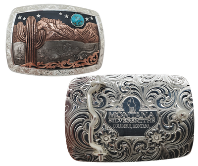 The "Desert Moon" Belt Buckle – Buckle and Hide Leather LLC