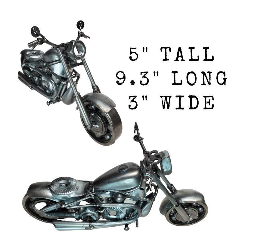HOG Motorcycle Metal Art – Buckle and Hide Leather LLC