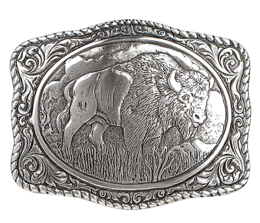 The "Bull Bison" Buckle – Buckle and Hide Leather LLC