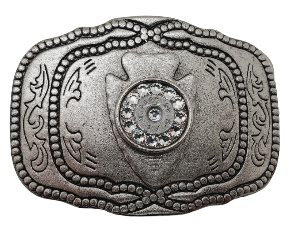 The Bling "Arrowhead" Belt Buckle – Buckle and Hide Leather LLC