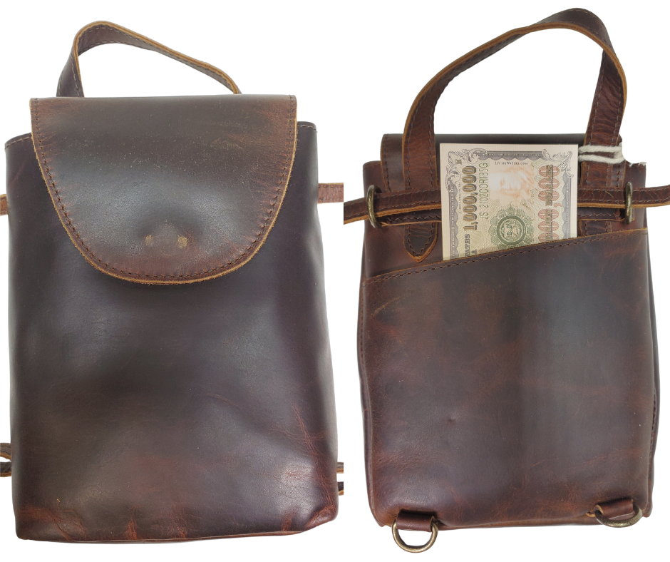 The Jade Backpack Purse – Buckle and Hide Leather