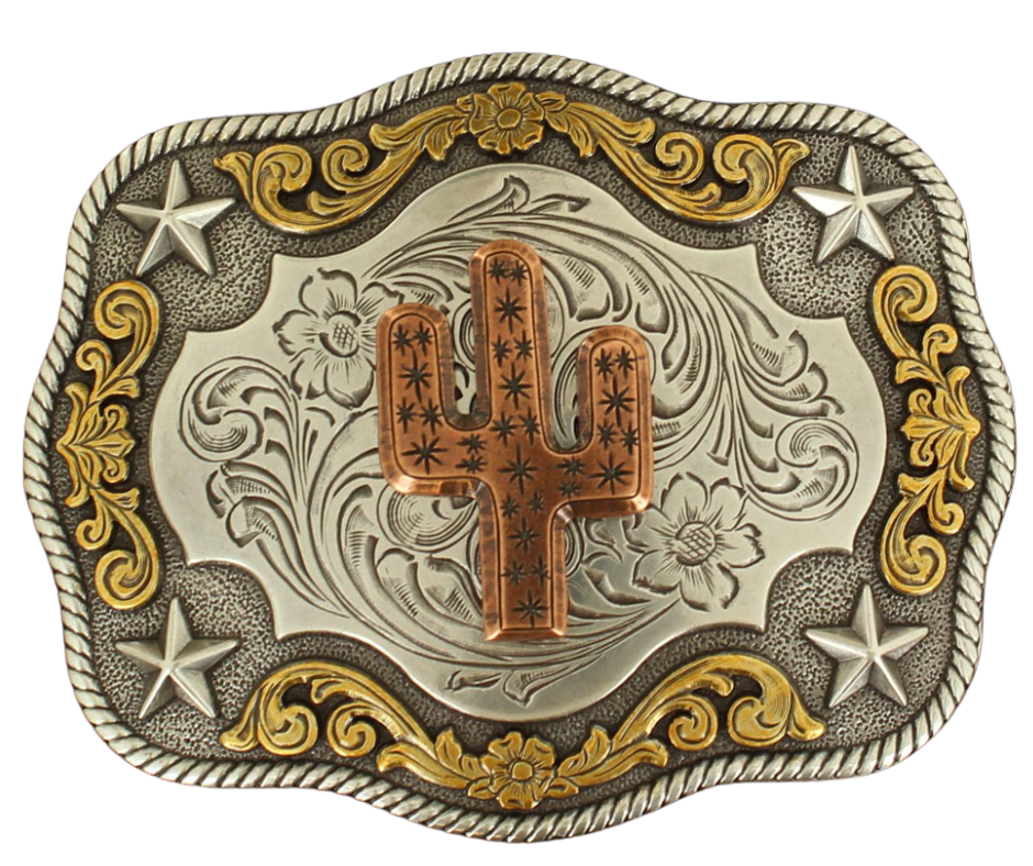 The "Saguaro" Western Buckle – Buckle and Hide Leather LLC