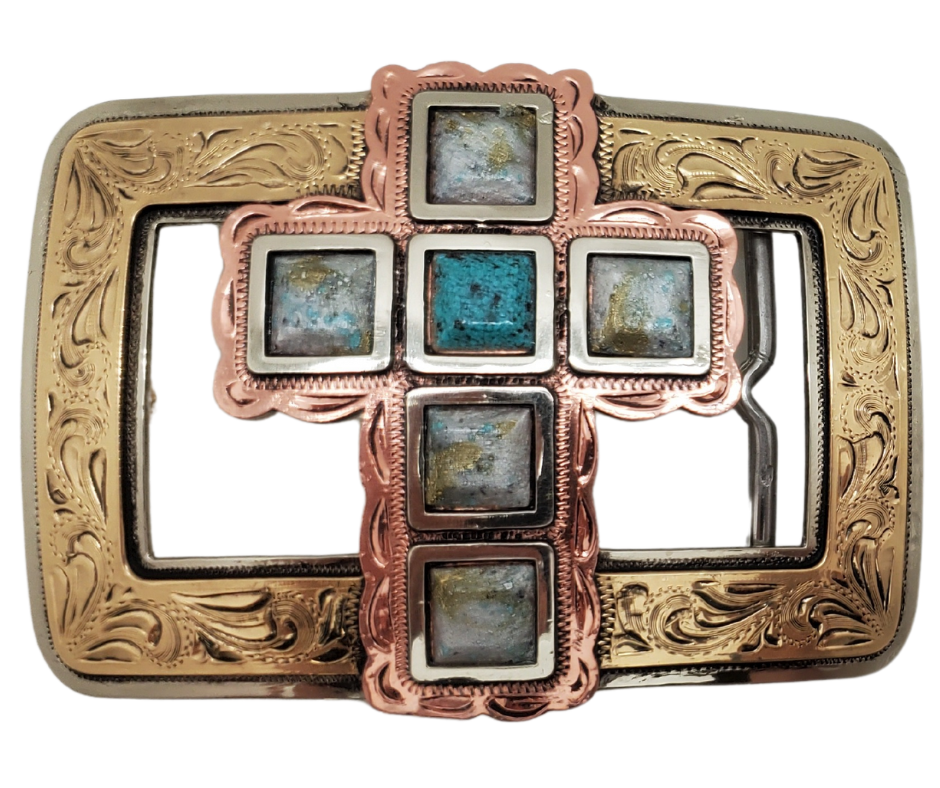 The "Stone Cross" Belt Buckle – Buckle and Hide Leather LLC