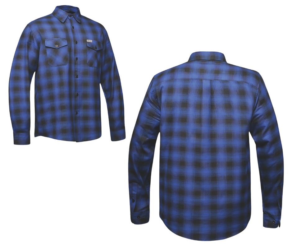 Revolution Gear Plaid Blue and Black Flannel Shirt – Buckle and Hide ...