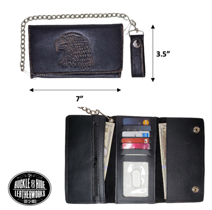 Chain Wallets/Wallet Chains – Buckle and Hide Leather LLC