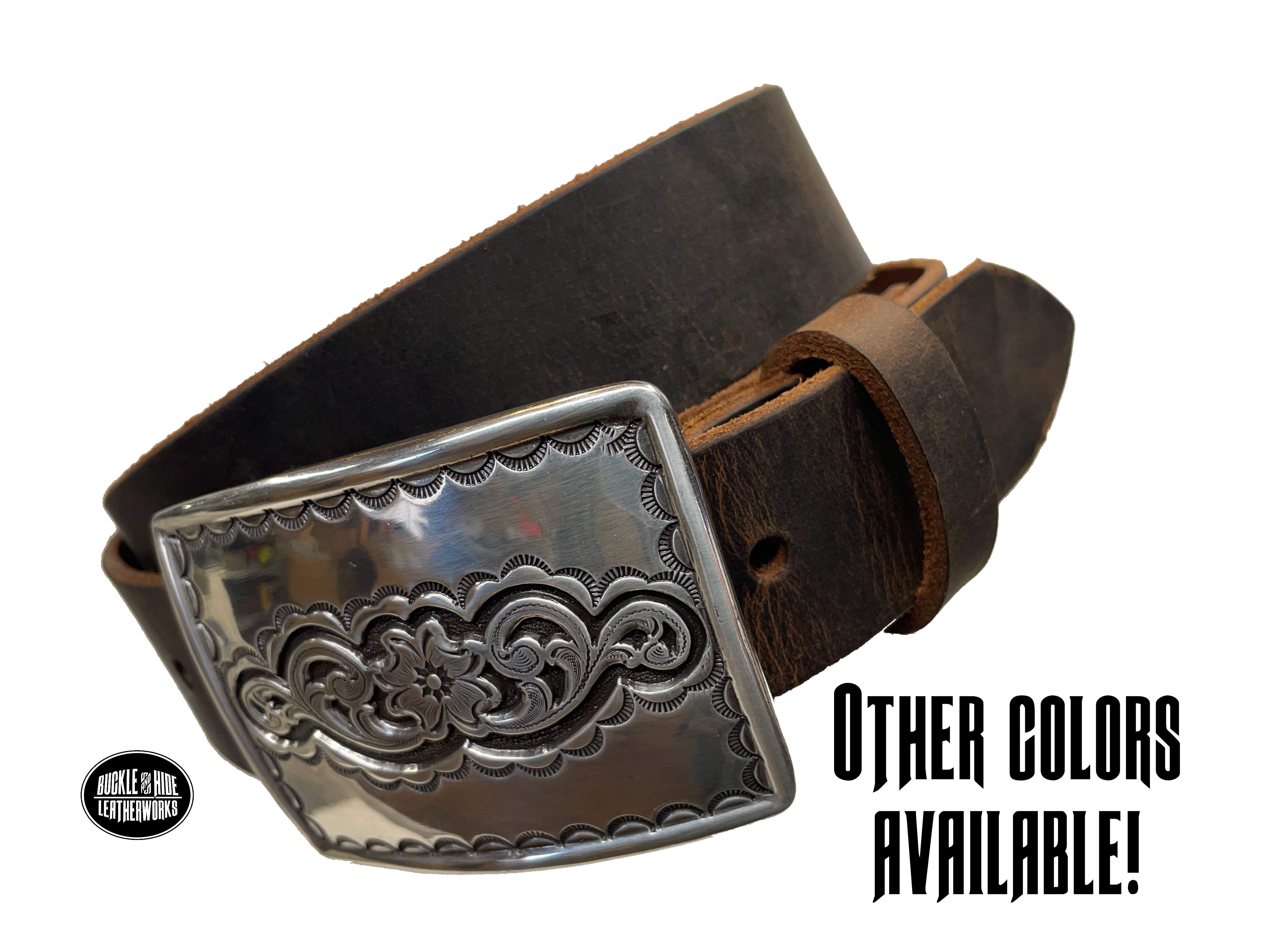"The Navajo Buckle Combo Set – Buckle and Hide Leather LLC
