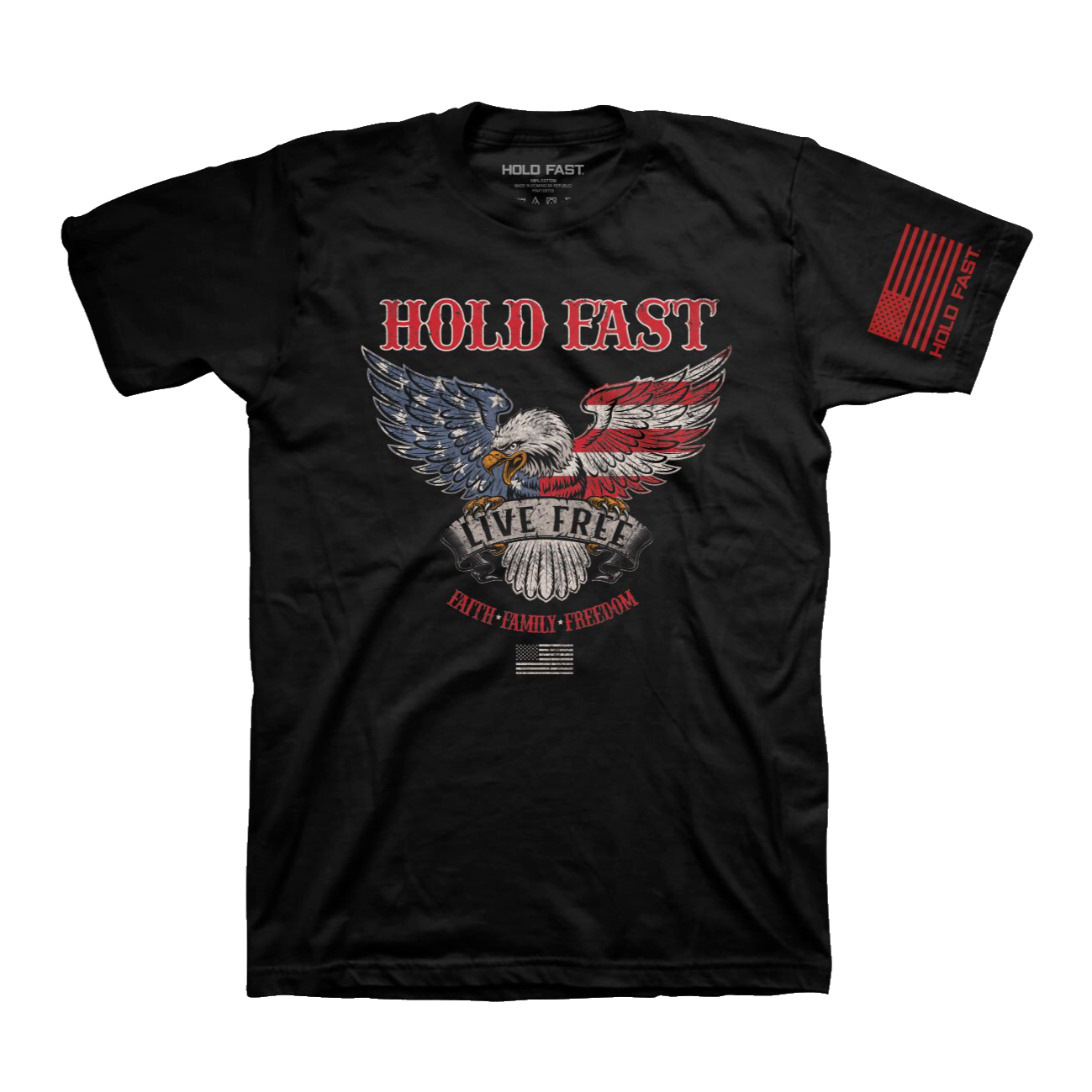 Hold Fast Live Free T-Shirt CLOSEOUT! – Buckle and Hide Leather LLC