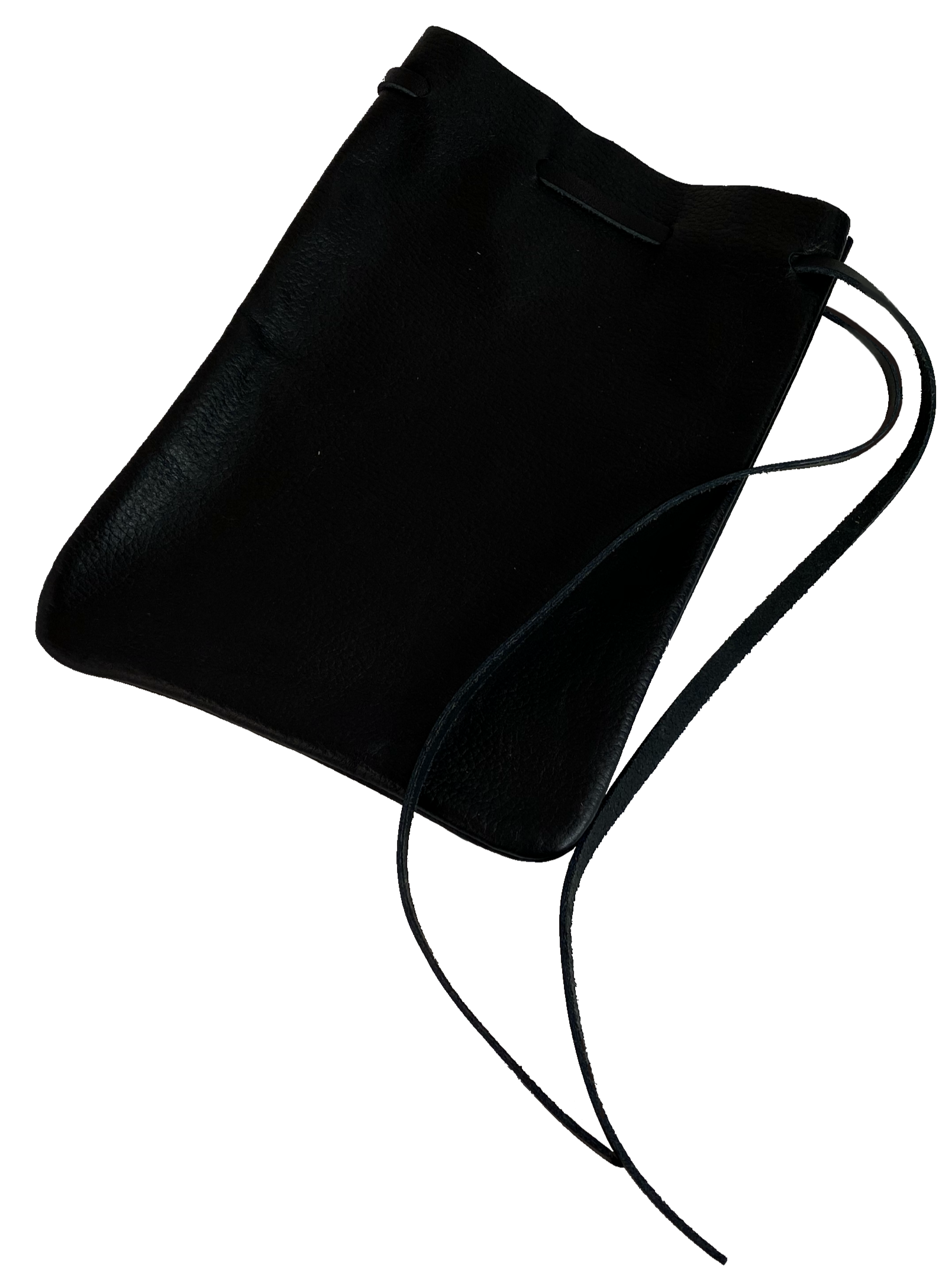 USA Made Leather Drawstring Pouch – Buckle and Hide Leather LLC